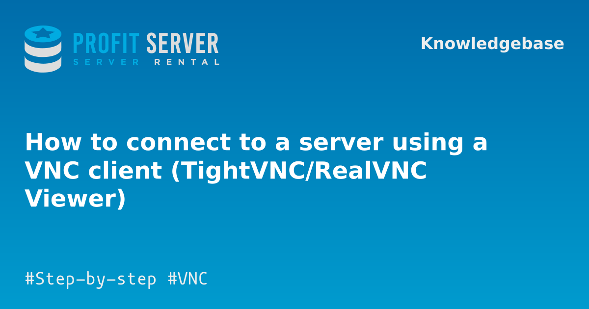 Herstellen einer Verbindung zu einem Remote-Server über VNC