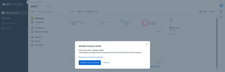 SystemRescue 和恢复模式 – ProfitServer